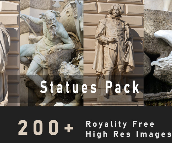 ArtStation - Statues Reference Pack + Cut-Outs! | Resources