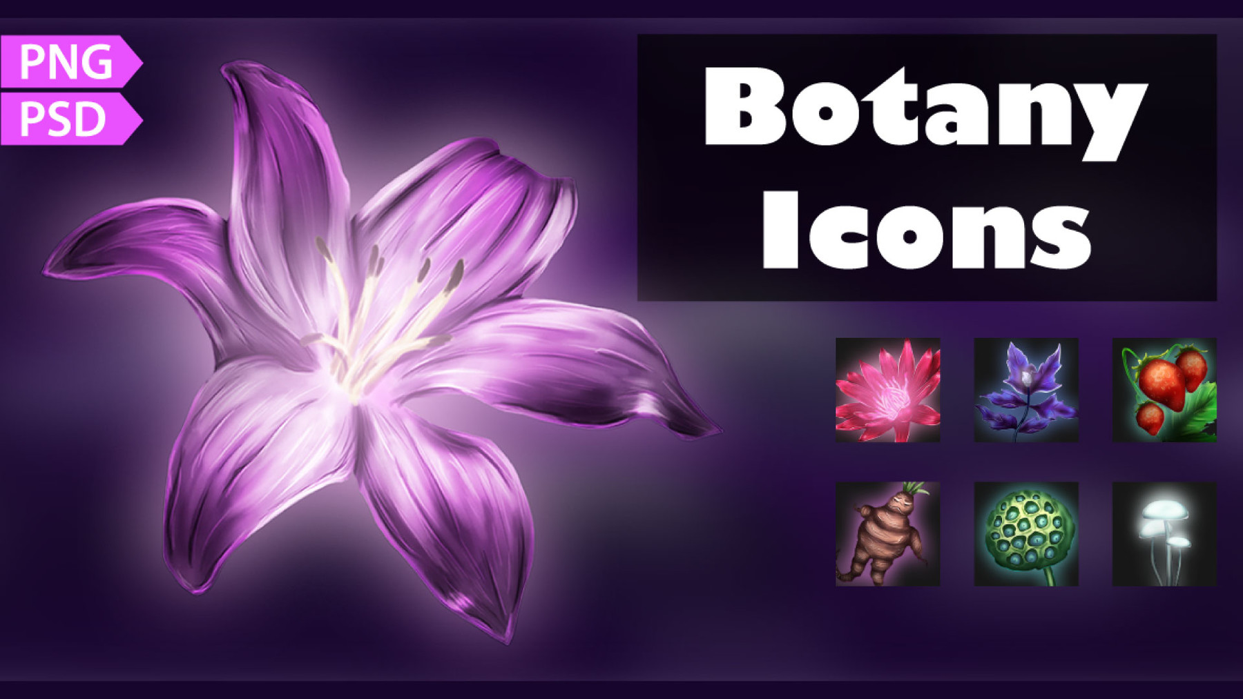 ArtStation - Botany Icons | Game Assets