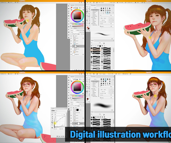 ArtStation - Digital illustration workflow - Vol.2 | Tutorials