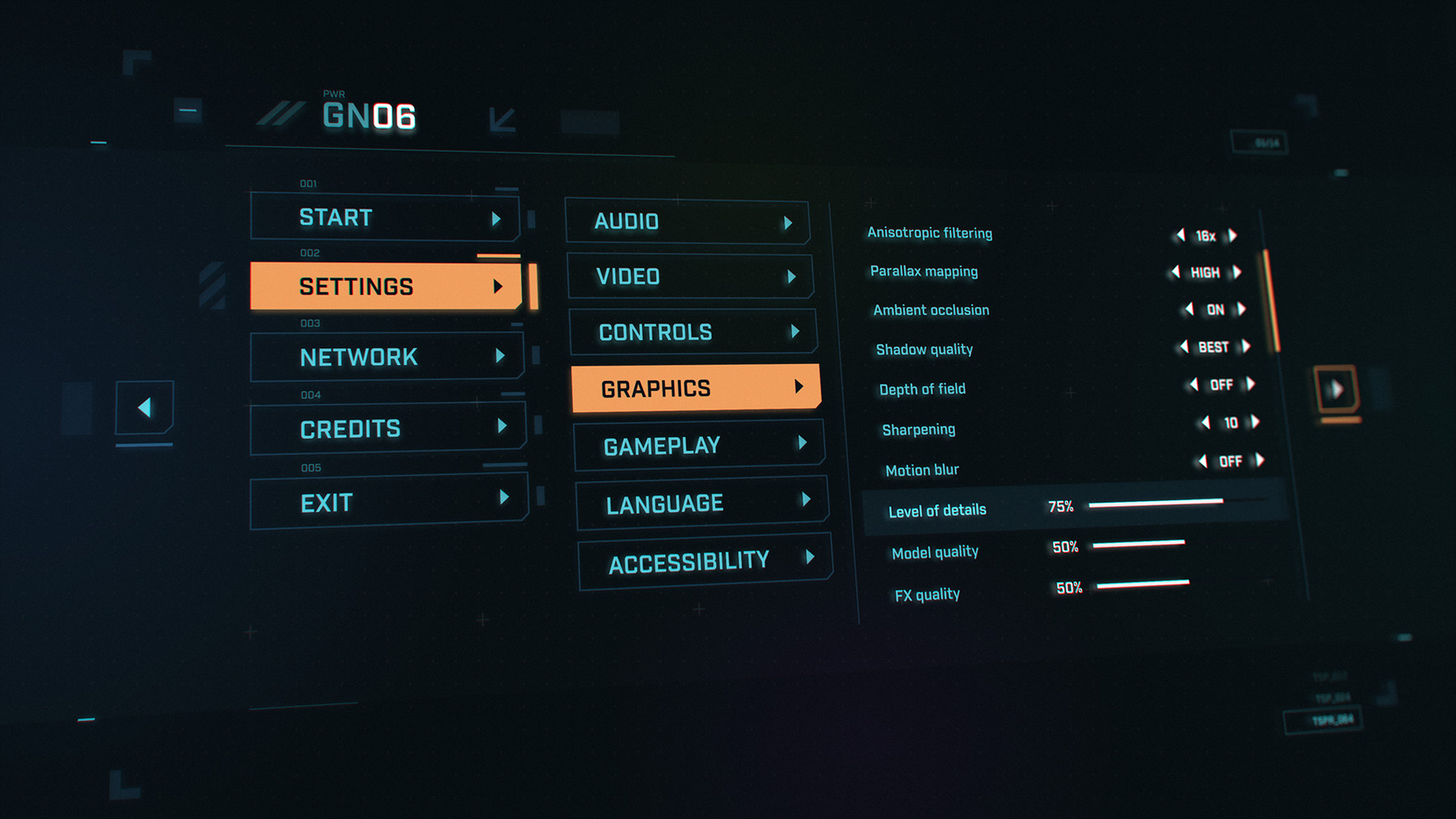 Artstation Fui Ui Sci Fi Game Menu And Buttons Templa