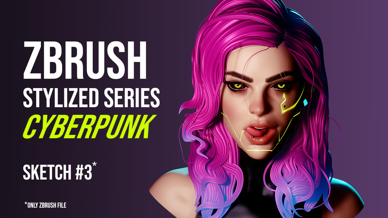 ArtStation - Stylized Sketch #2 CYBERPUNK | Resources