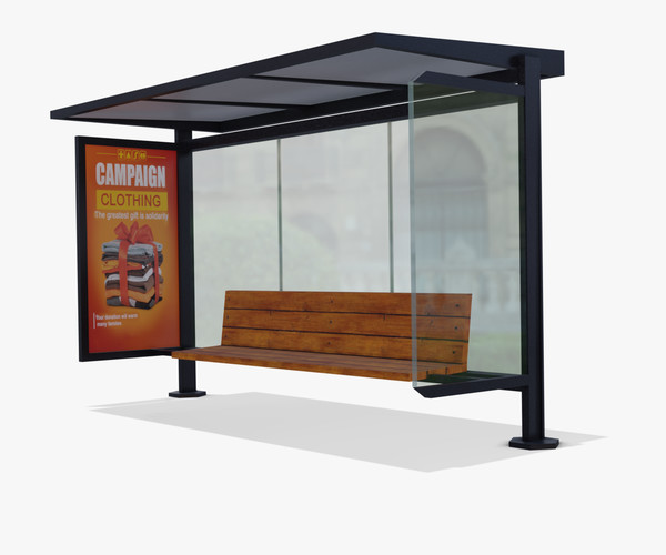 ArtStation - Bus Stop | Game Assets