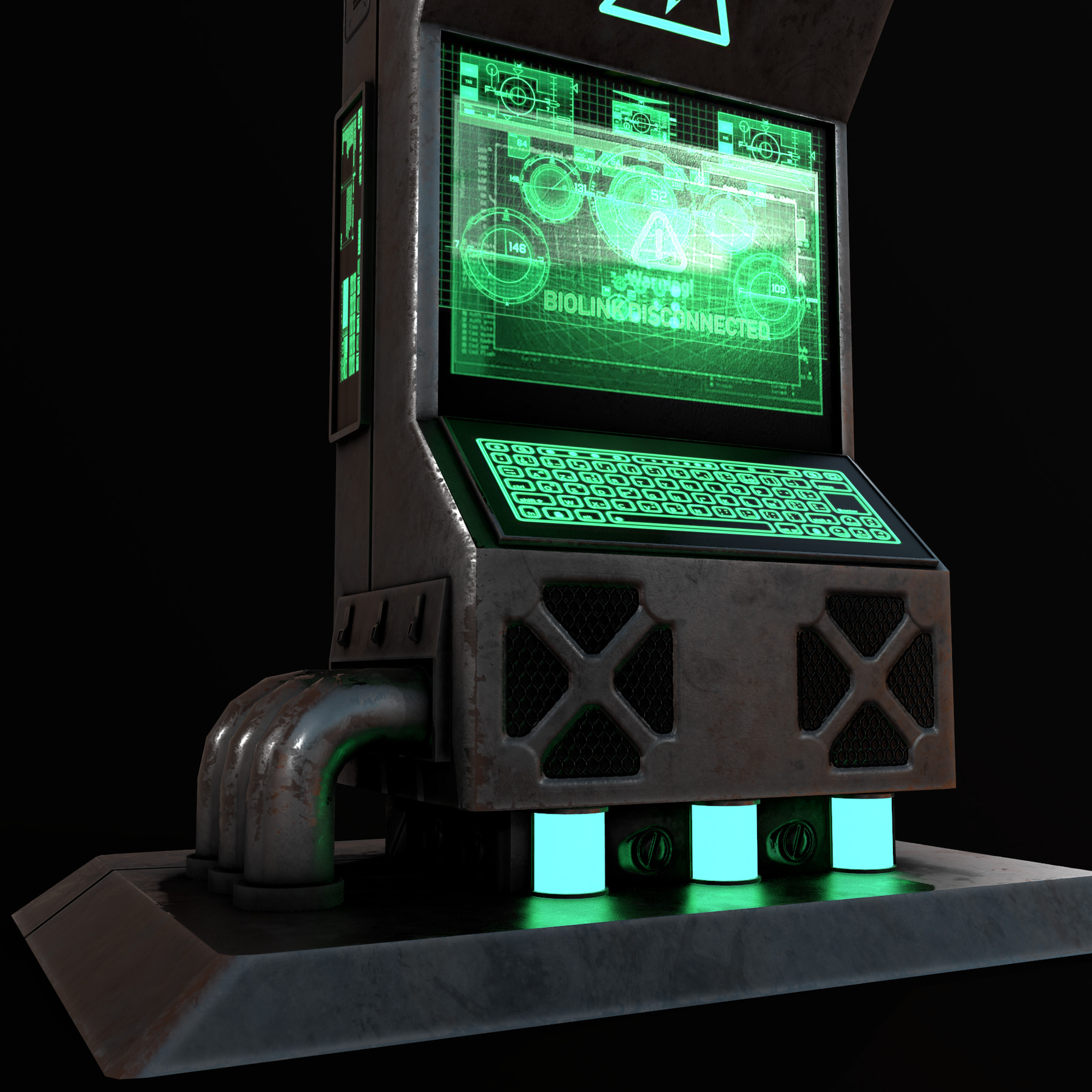 ArtStation - Sci-Fi Computer | Game Assets