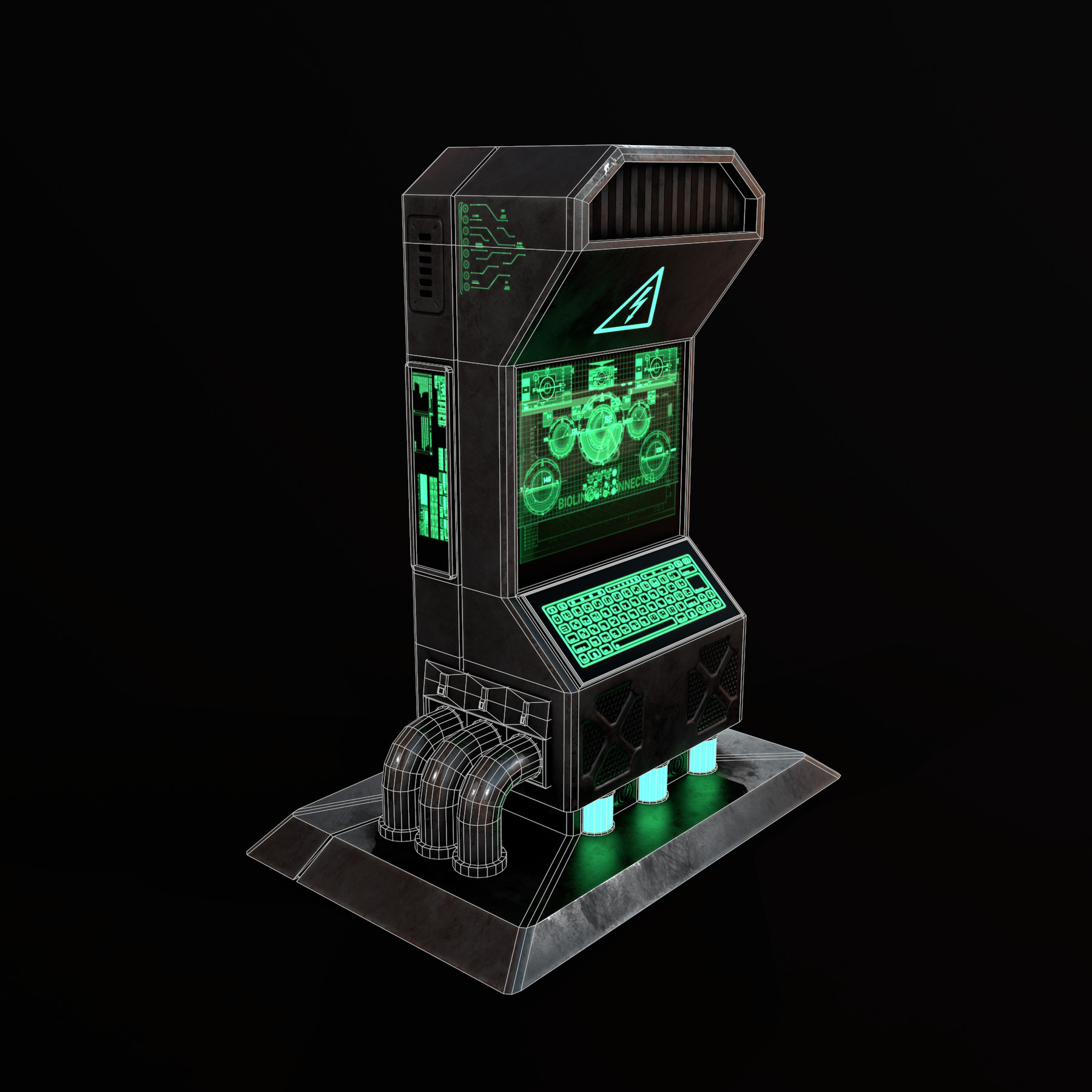 ArtStation - Sci-Fi Computer | Game Assets