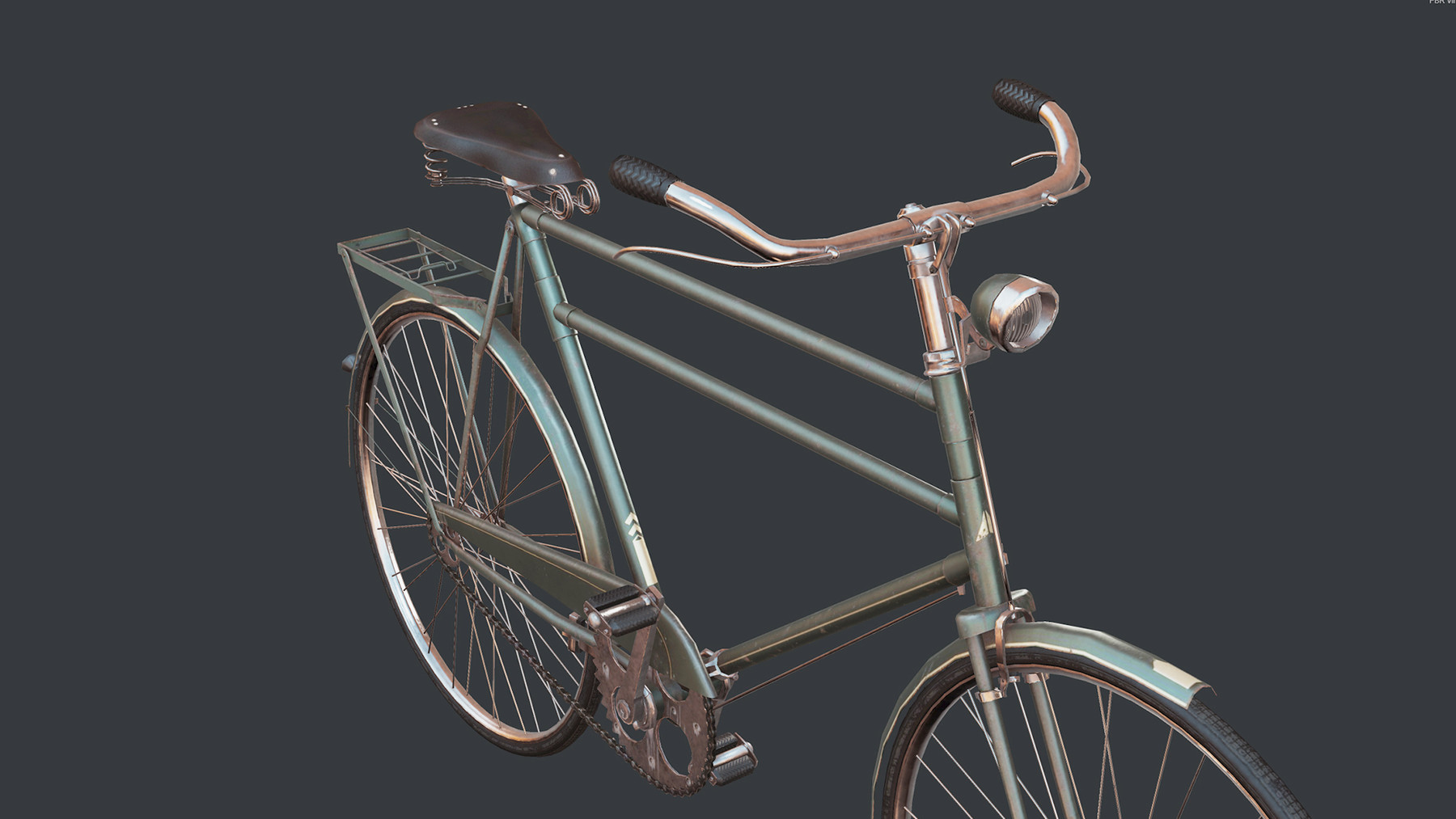 ArtStation - PBR Vintage Bicycle | Game Assets