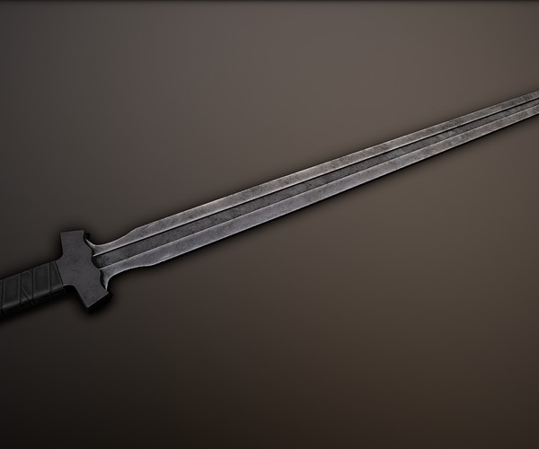 ArtStation - Post-Apocalyptic Broadsword | Game Assets