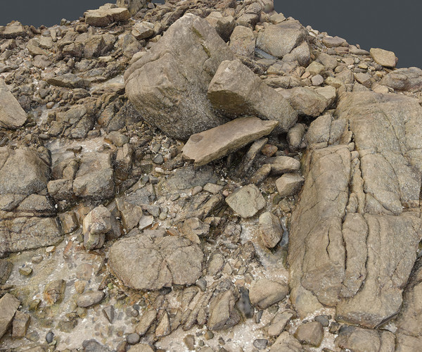 ArtStation - Photoscan_Beach Rock_0020_only HighPoly Mesh (16K Texture ...