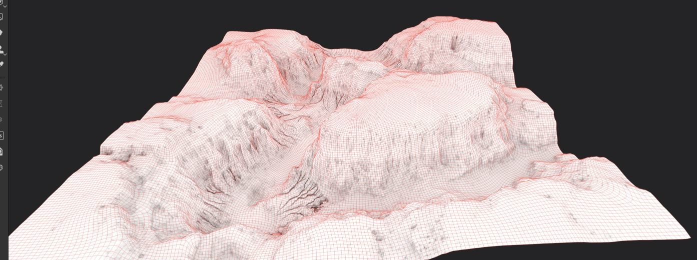 ArtStation - PBR Detailed Canyon Valley Landscape Low-poly 3D model Low ...