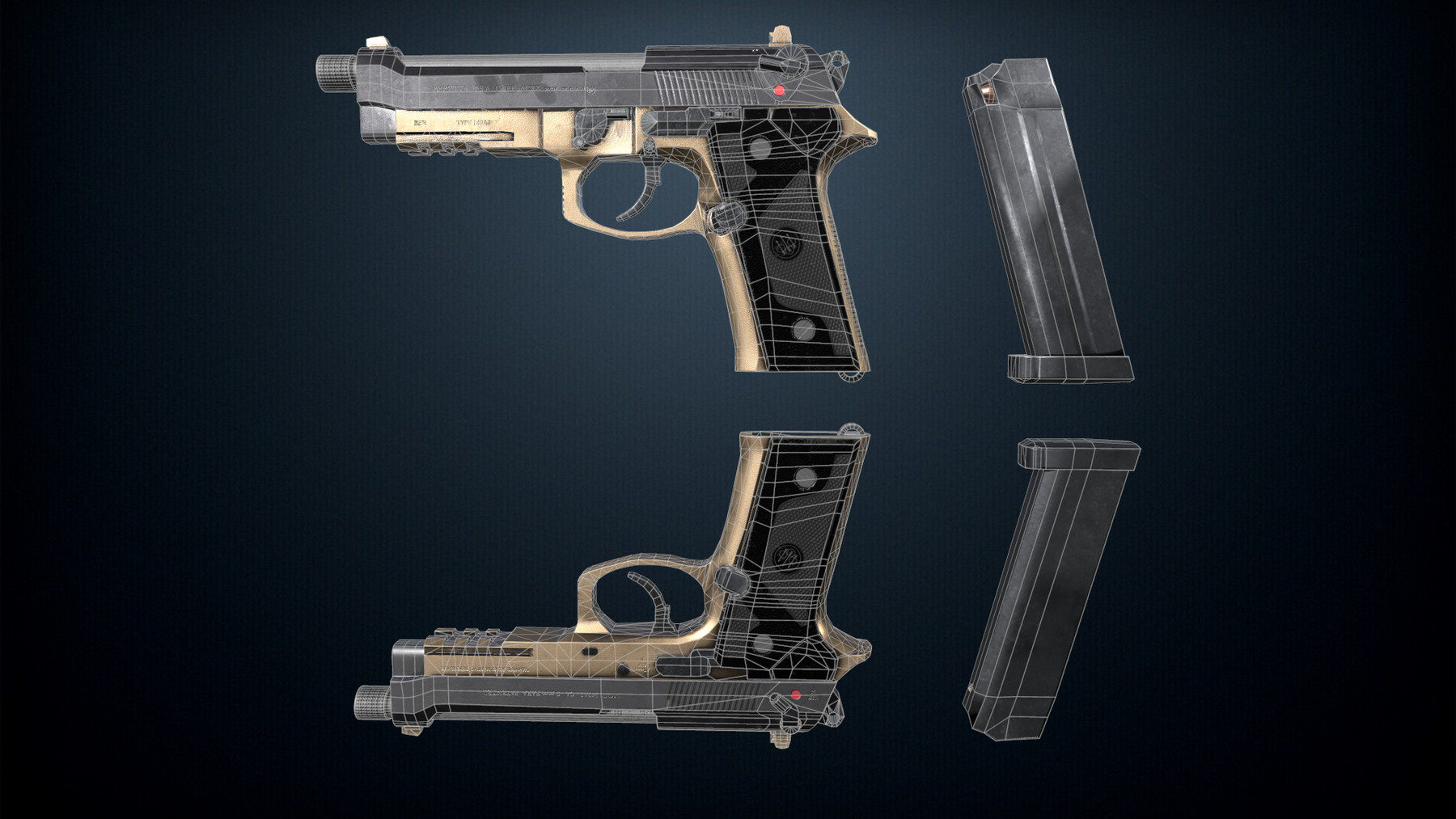ArtStation - The Pistol Beretta M9 | Resources
