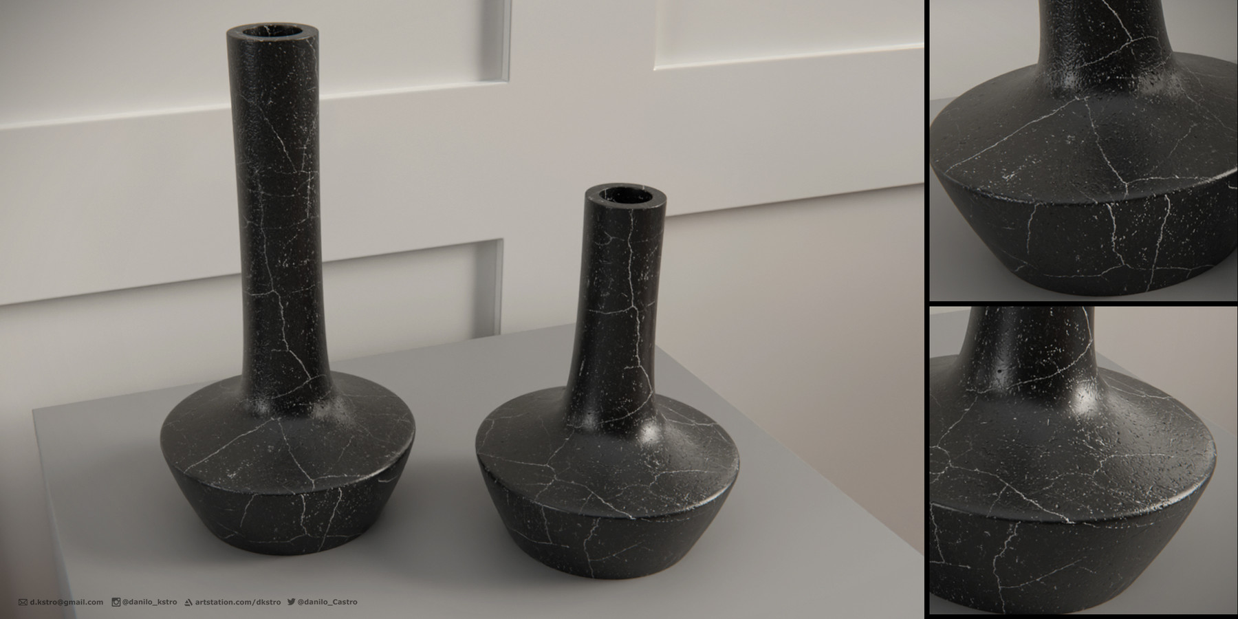 ArtStation - Decorative Vase | 3d Model | 4k Textures | 2 Sizes | Resources