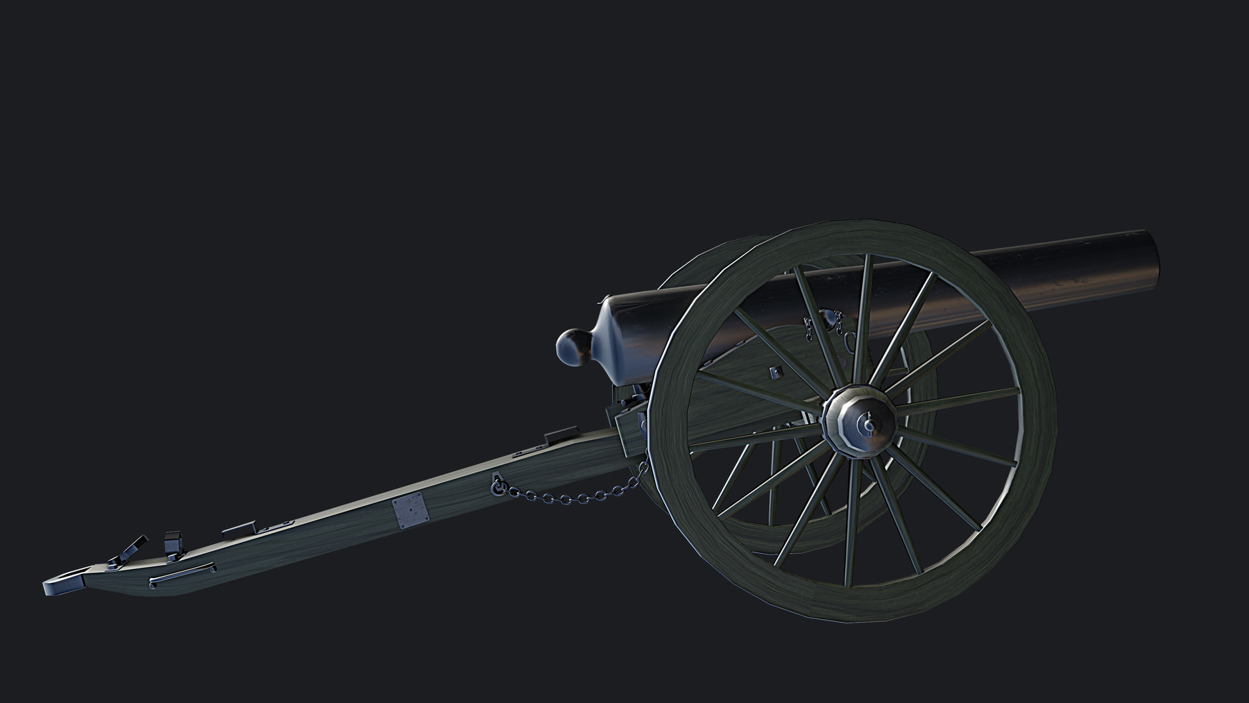 ArtStation - 3-inch ordnance rifle (cannon), model 1861 GameReady 3d ...