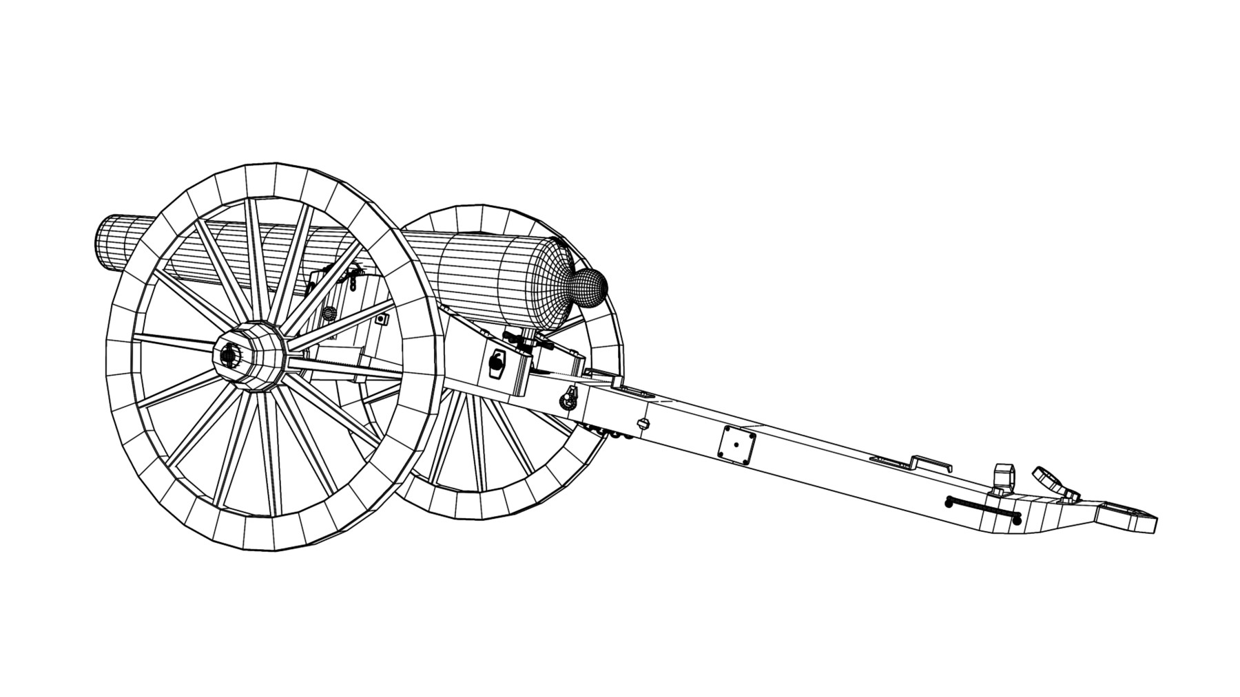ArtStation - 3-inch ordnance rifle (cannon), model 1861 GameReady 3d ...