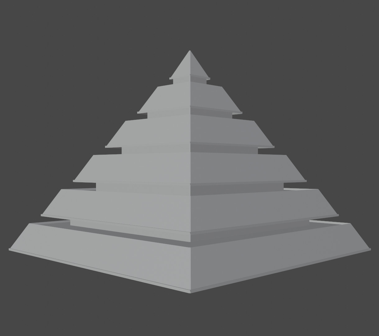 ArtStation - Pyramid with Squared Spike | Game Assets