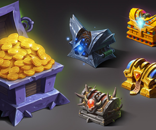 ArtStation - 2D Chests Assets - Fantasy | Game Assets