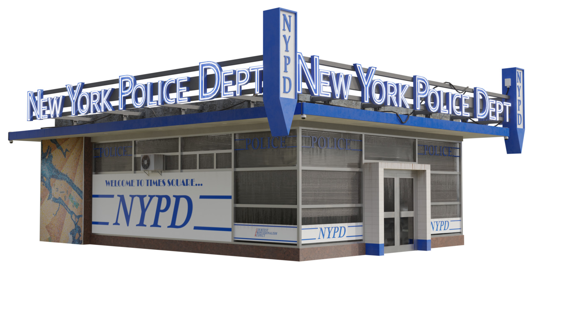 ArtStation - NYPD Building - Game Asset | Game Assets