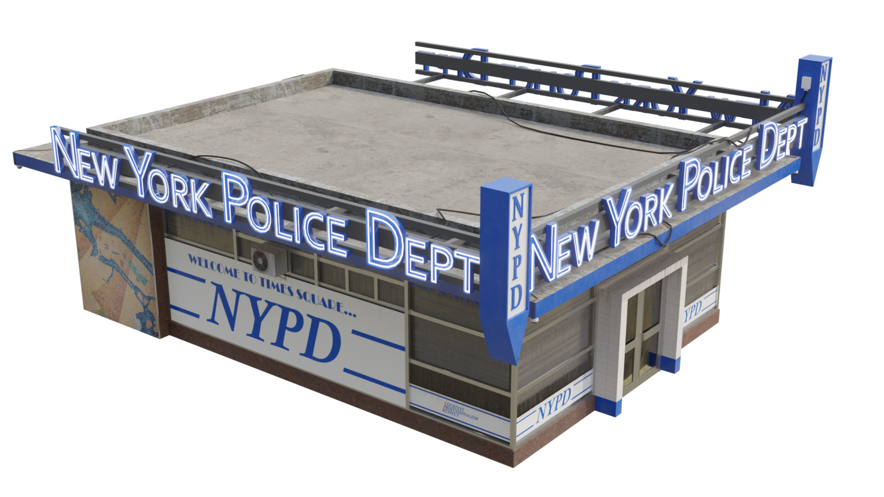 ArtStation - NYPD Building - Game Asset | Game Assets