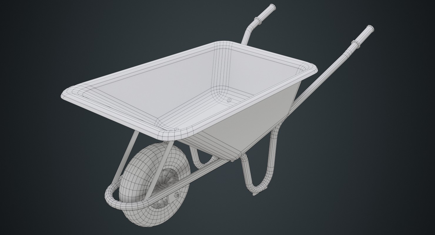 ArtStation - Wheelbarrow 1B | Game Assets