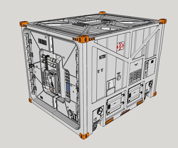 ArtStation - sci fi Cargo Container 1 | Resources