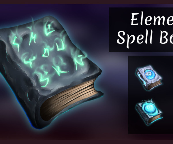 ArtStation - Fantasy Spell Books | Game Assets