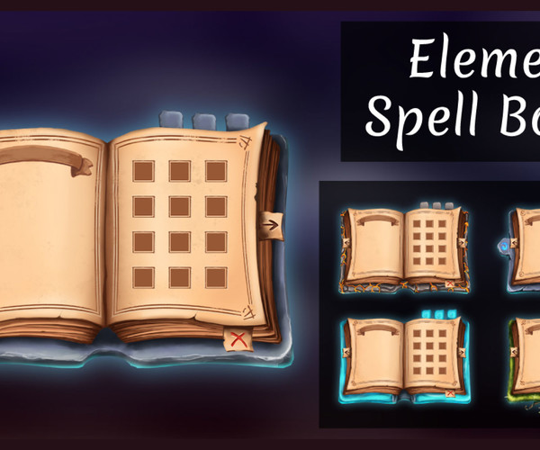 ArtStation - Spell Books Open | Game Assets