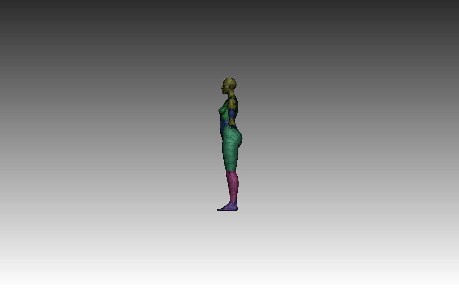 ArtStation - Female base mesh - Include low polygon and high polygon ...