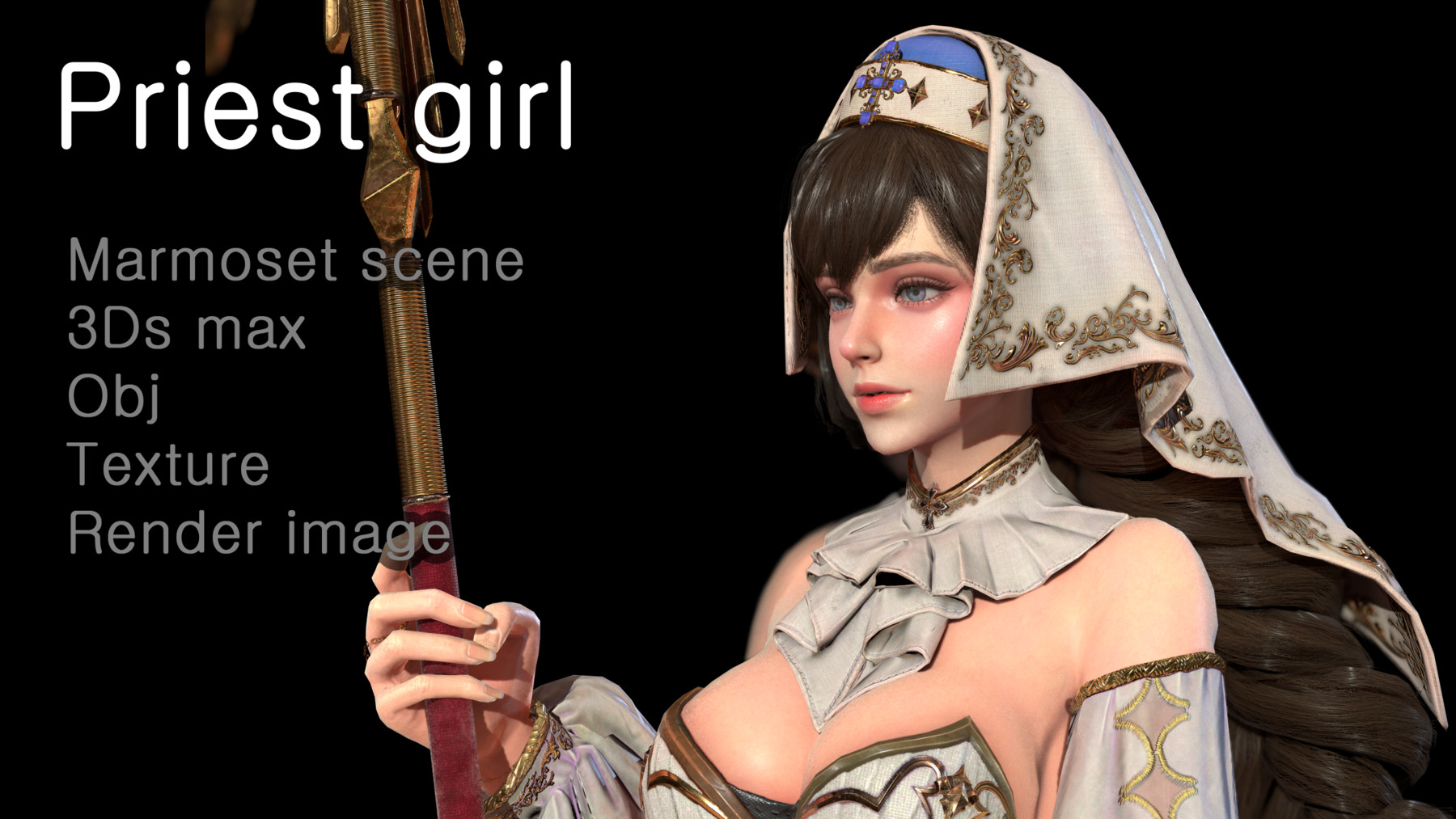 ArtStation - Priest character modeling | Game Assets