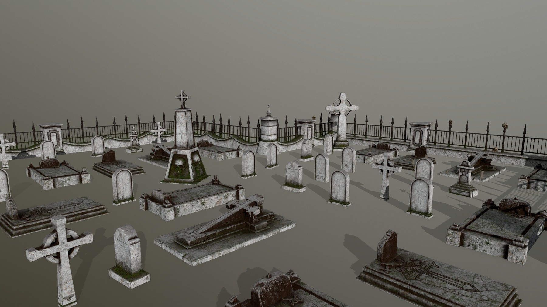 ArtStation - tombstone set | Game Assets