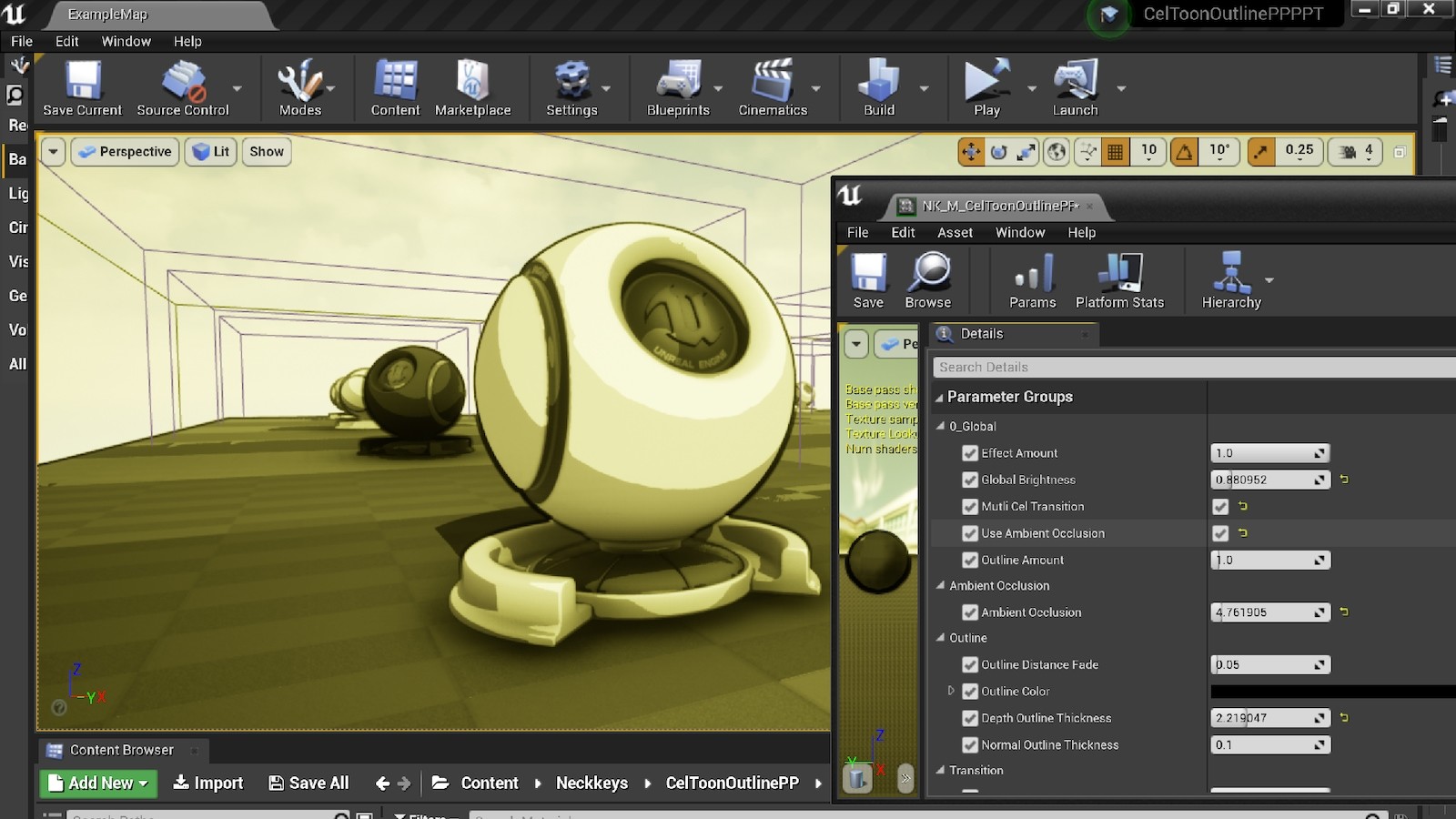 ArtStation - Cel Toon Outline PostProcess Material - Unreal Engine | Resources