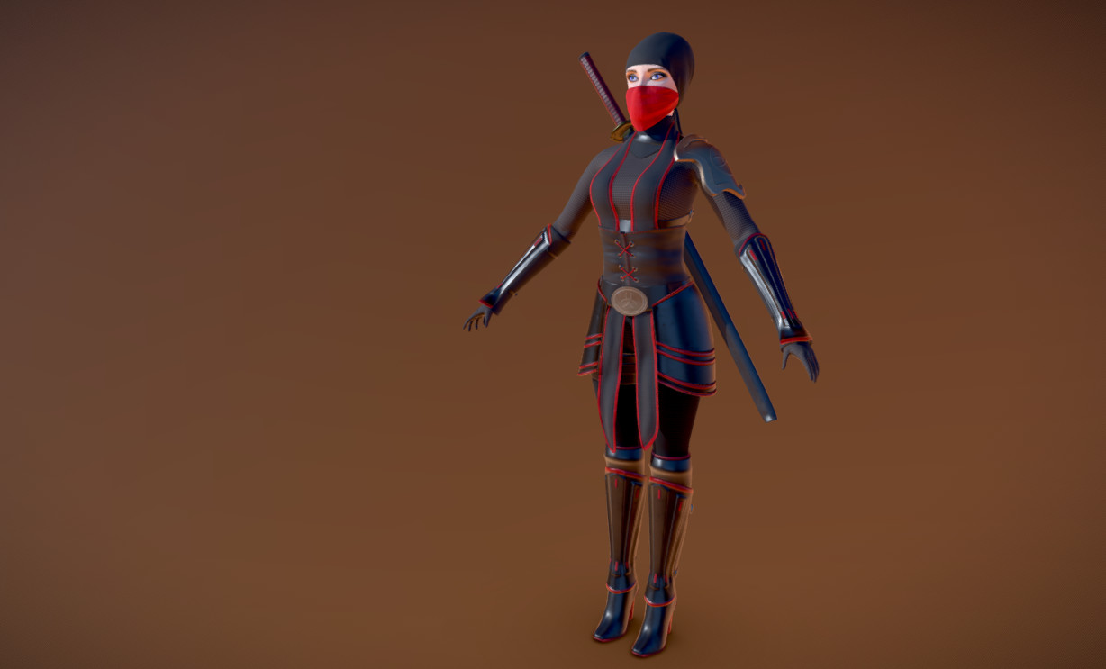 ArtStation - Ninja Demon Hunter | Game Assets