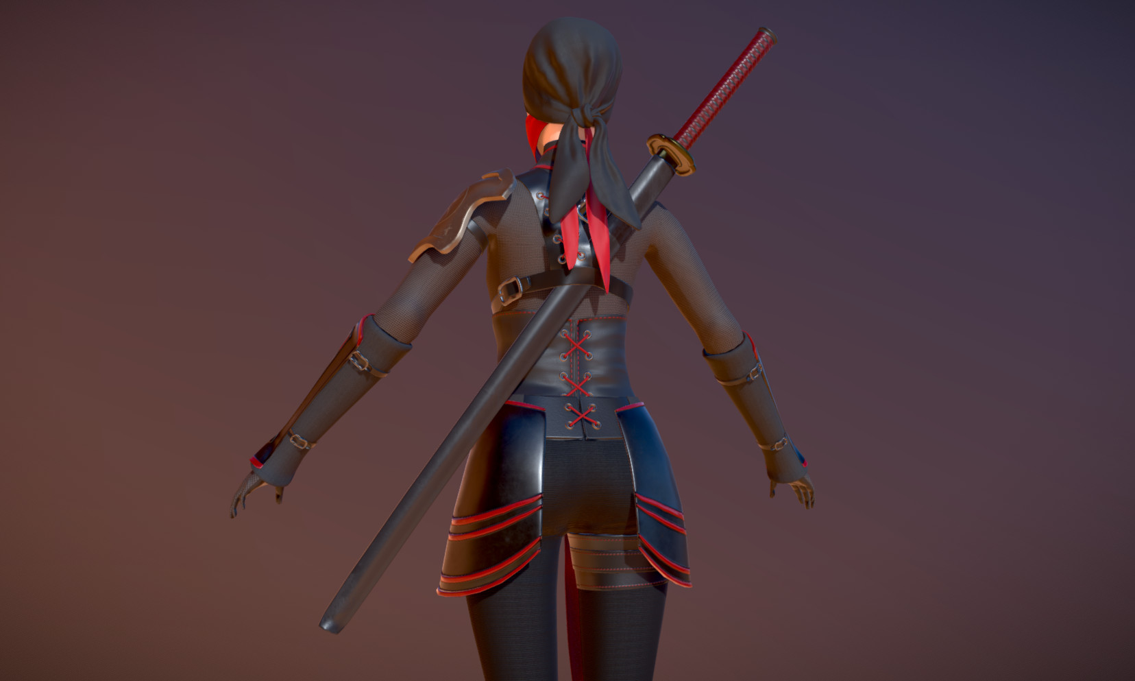 ArtStation - Ninja Demon Hunter | Game Assets