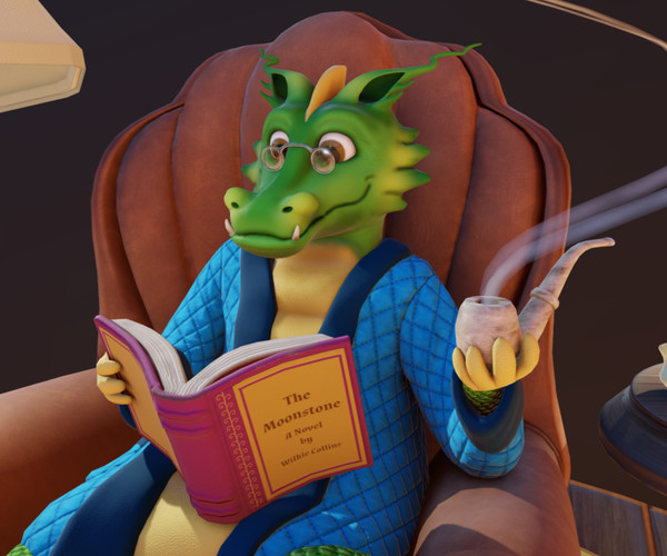 ArtStation - The Literate Dragon | Game Assets
