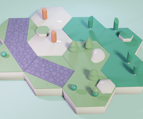 ArtStation - low poly nature tiles | Game Assets