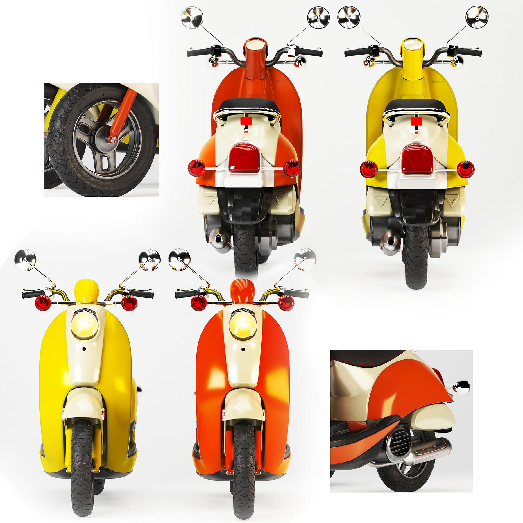 ArtStation - Honda Crea Scoopy | Game Assets