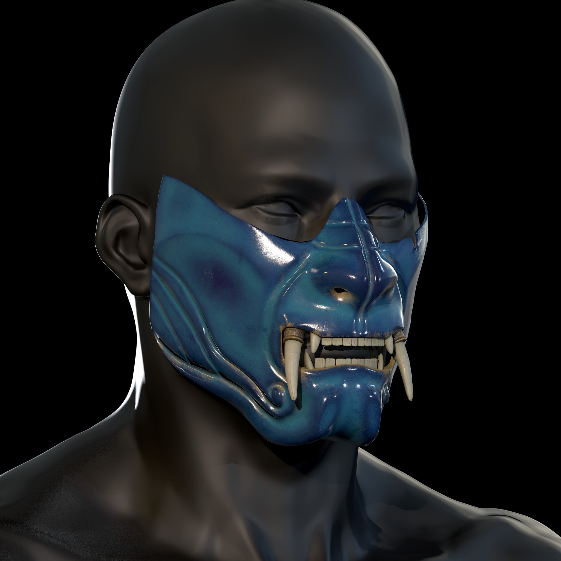ArtStation - Samurai Mask ver1 | Game Assets