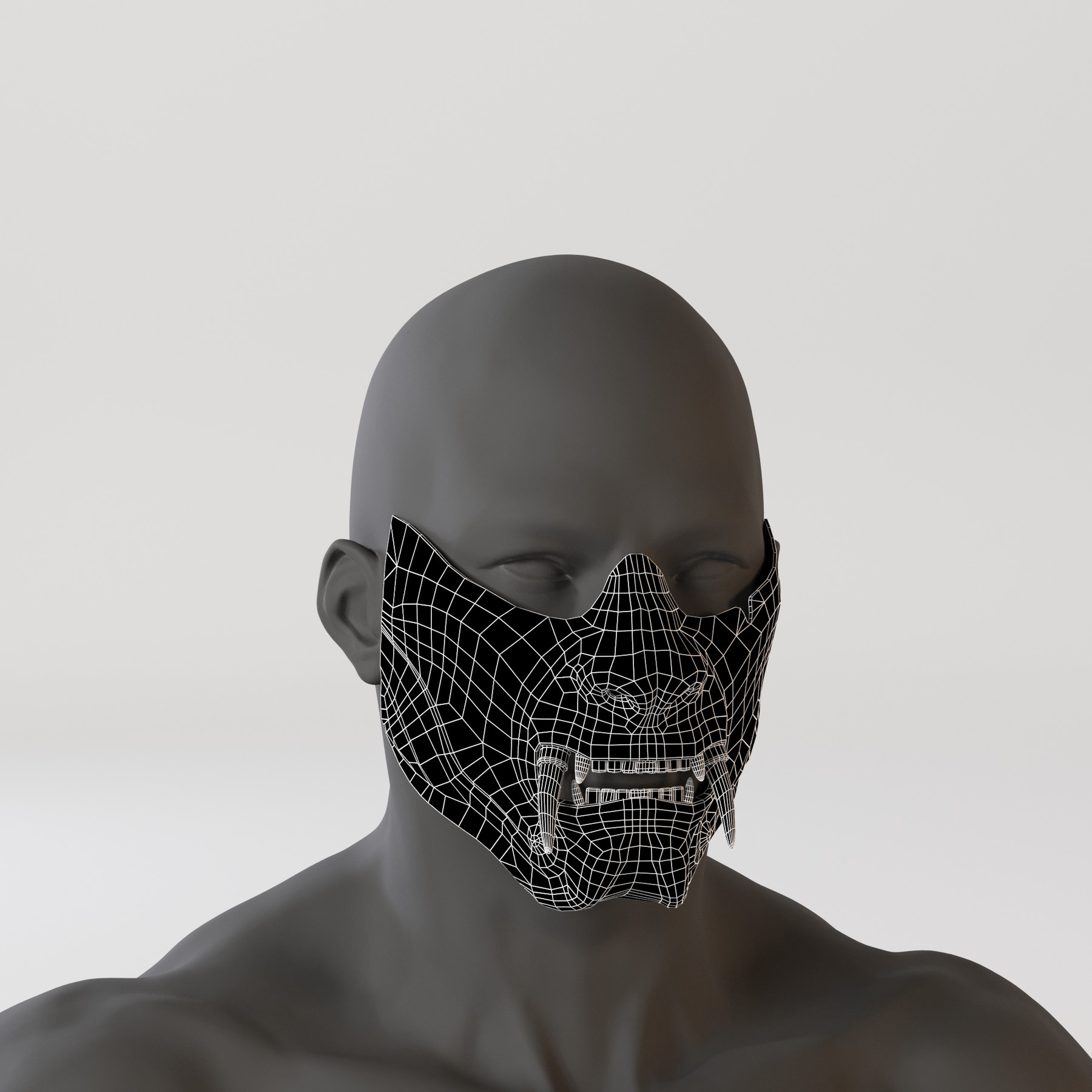 ArtStation - Samurai Mask ver1 | Game Assets