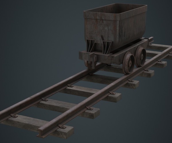 ArtStation - Mining Cart 1B | Game Assets