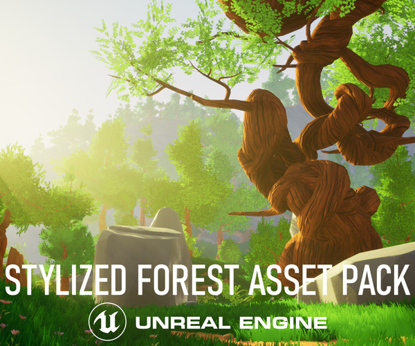 ArtStation - Stylized Forest Asset Pack | Game Assets