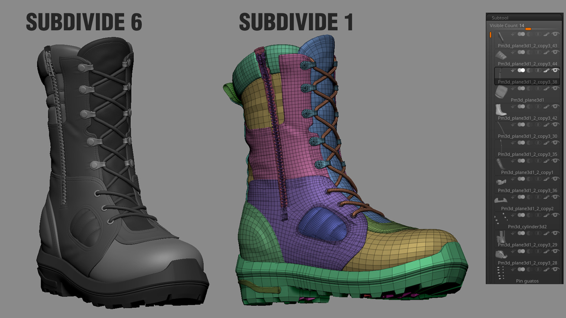 ArtStation - Boot Military 2 | Game Assets