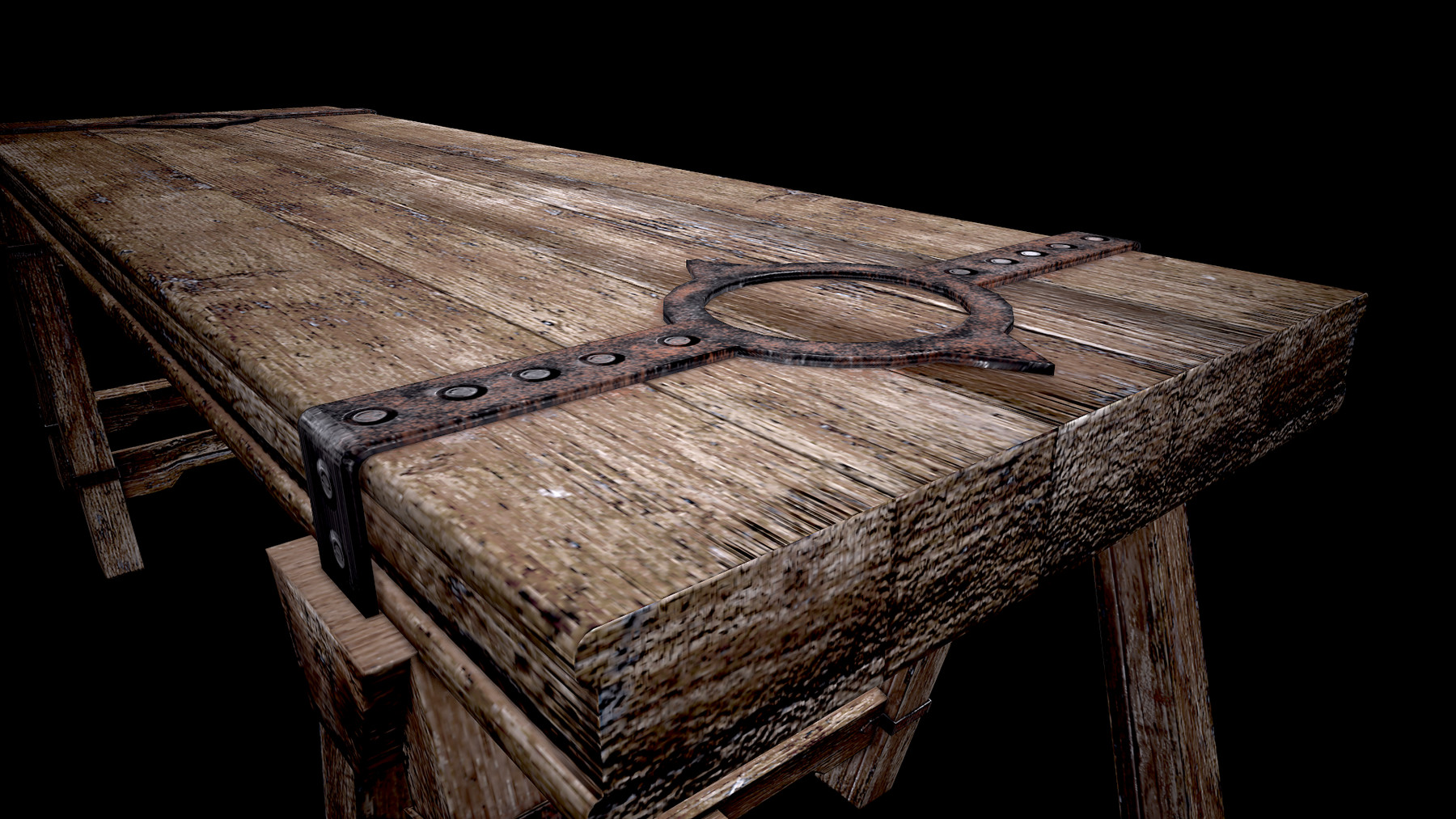 ArtStation - Rusty wooden Table | Game Assets