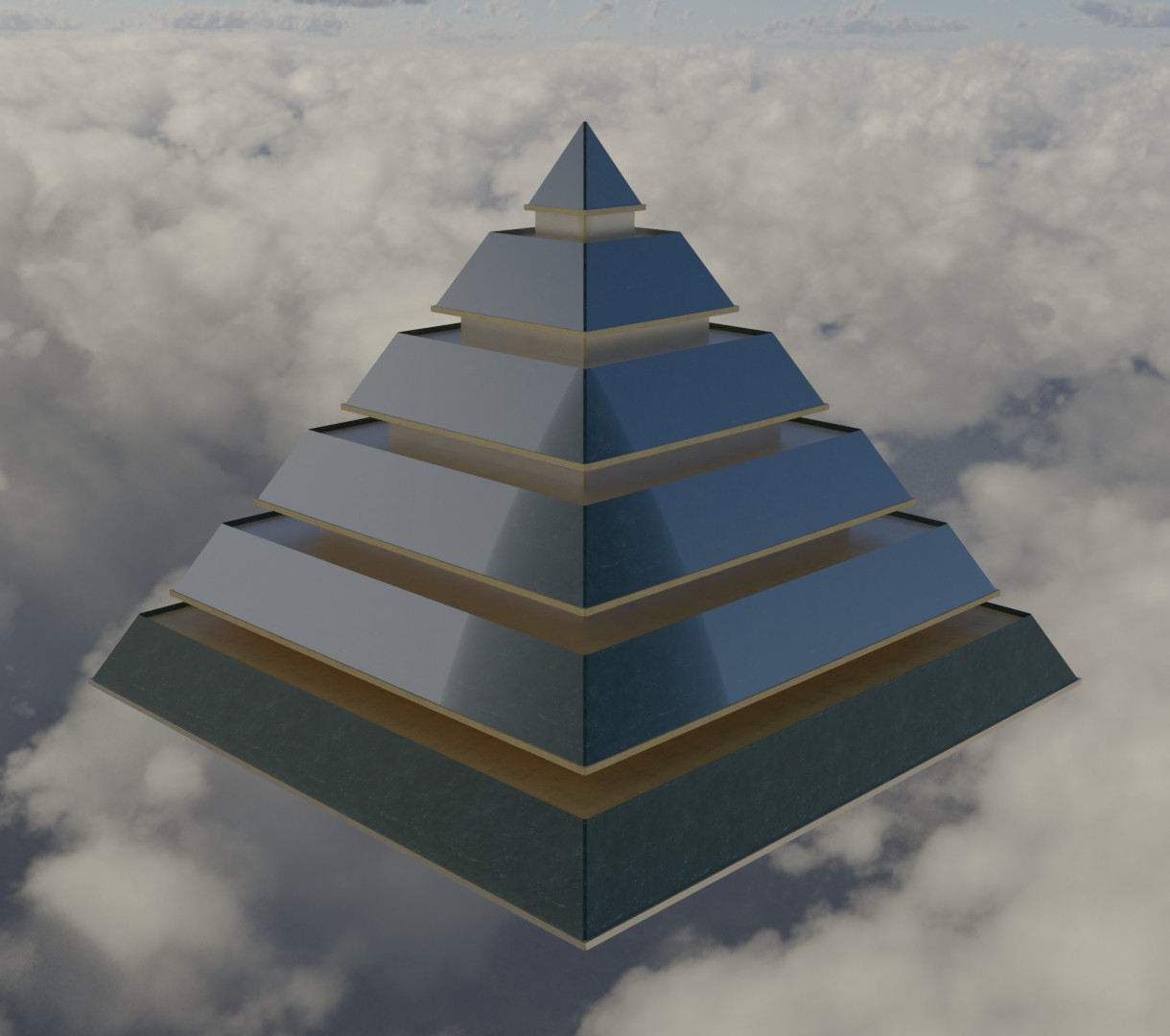 ArtStation - Golden and Green Marbled Pyramid with Squared Spike | Game ...