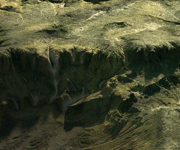 ArtStation - Height/Displacement map pack IV Alien Mountains/Cliffs ...