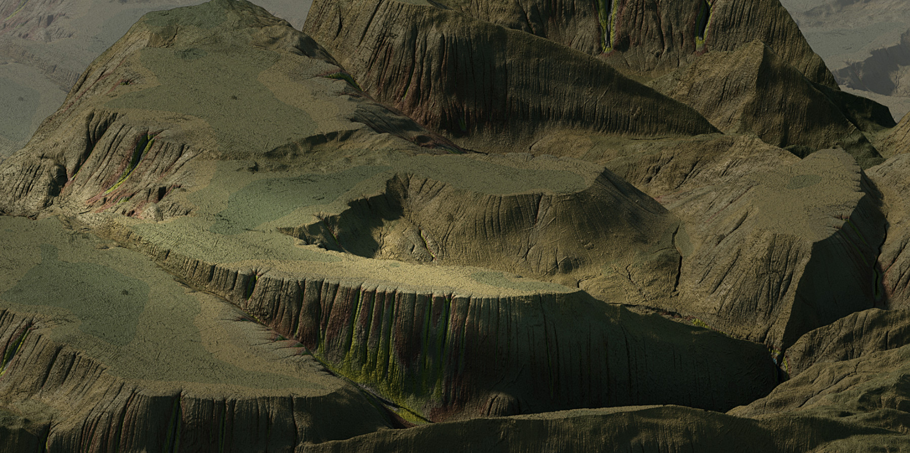 ArtStation - Height/Displacement map pack IV Alien Mountains/Cliffs ...