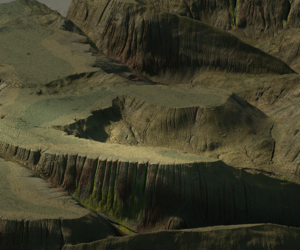 ArtStation - Height/Displacement map pack IV Alien Mountains/Cliffs ...