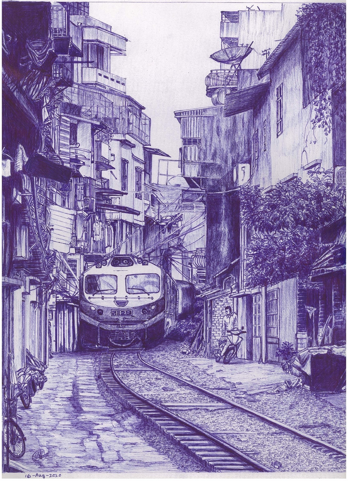 ArtStation - Hanoi Train Street, Vietnam | Artworks