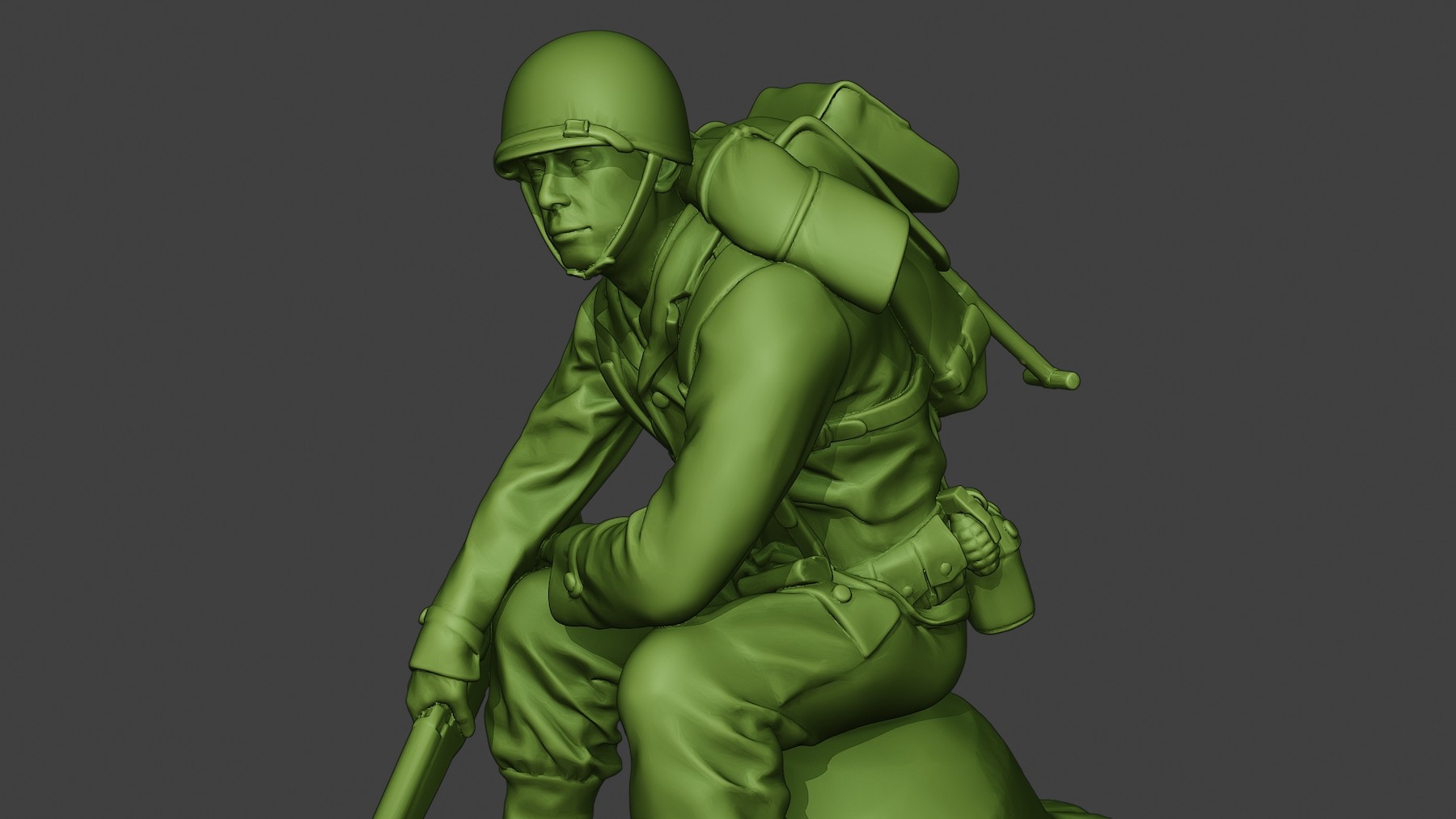 ArtStation - American soldier ww2 sit A10 | Resources