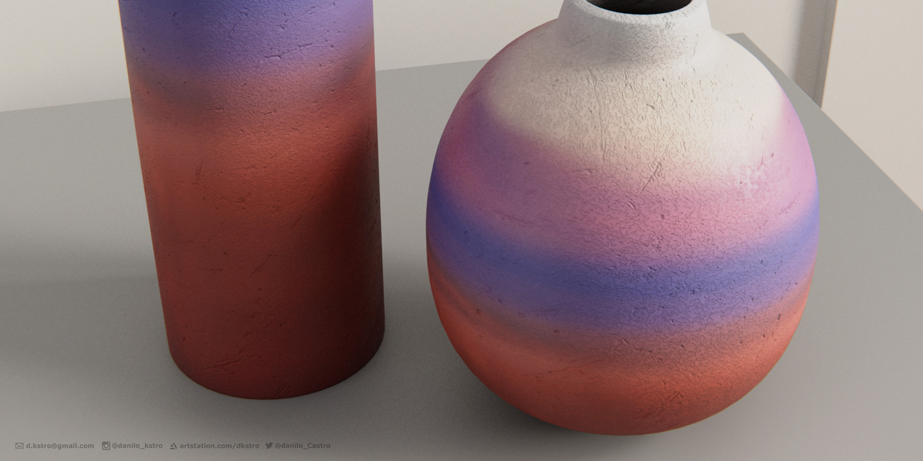 ArtStation - ATACAMA DECORATIVE VASE | 3D model | 4k Textures | 2 Sizes ...
