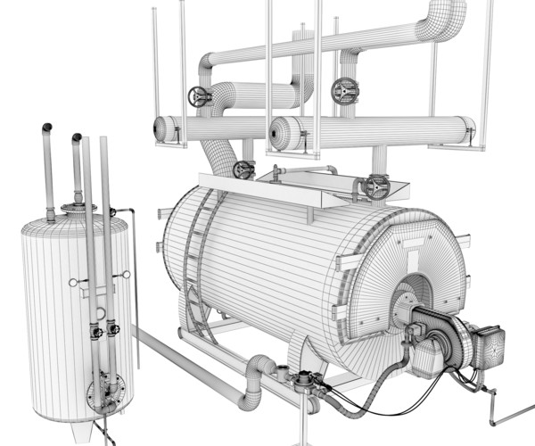 ArtStation - Boiler & Domestic hot water Tank | Resources