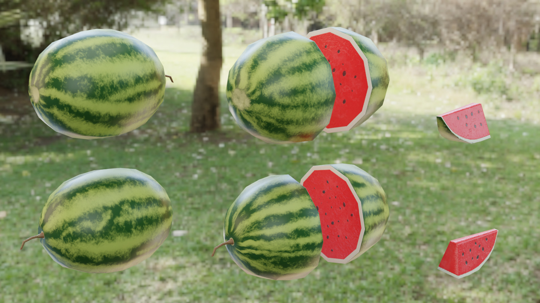 ArtStation - Watermelon 3D Model | Game Assets