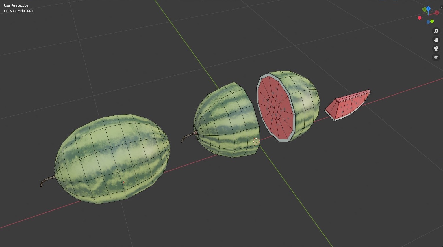 ArtStation - Watermelon 3D Model | Game Assets