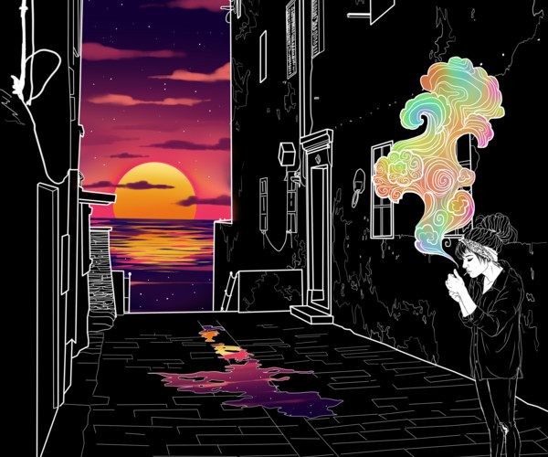 ArtStation - Sunset spliff | Artworks